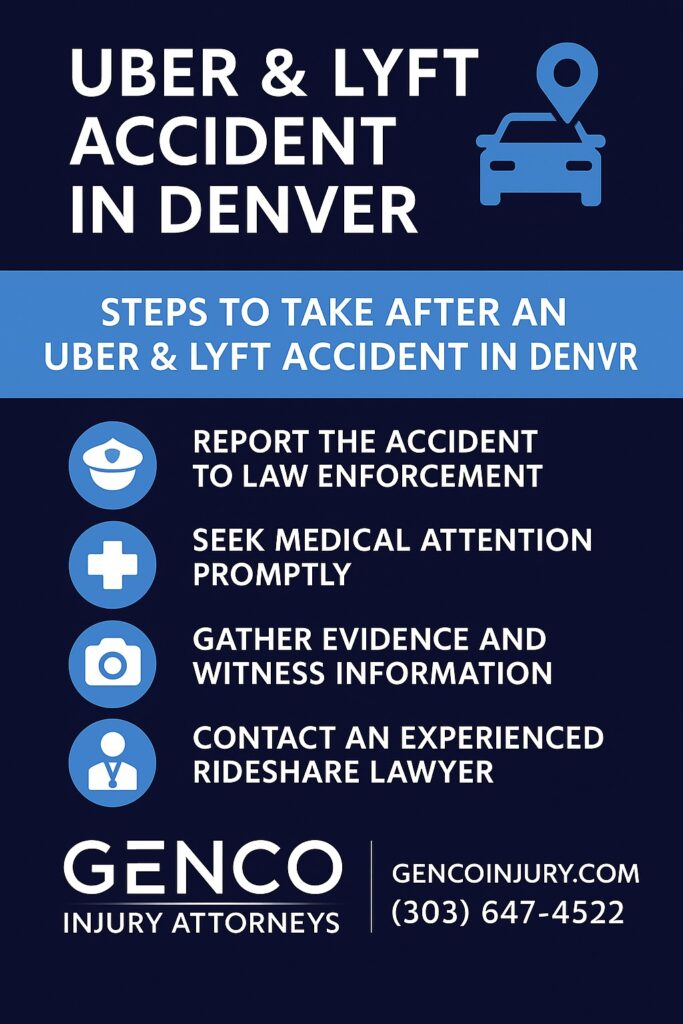 Denver Uber & Lyft Accident Lawyer | Genco Injury Attorneys